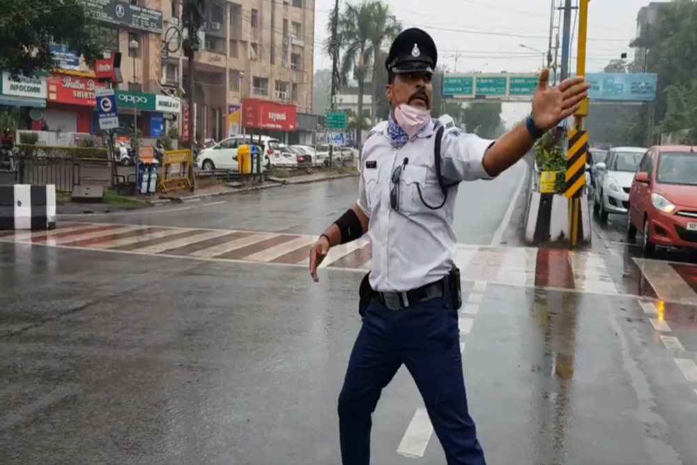 Traffic Policeman On Road