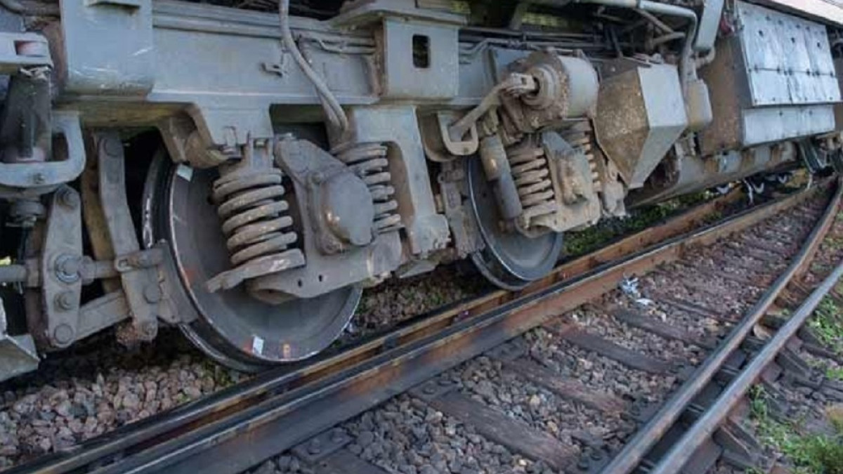 Goods Train Derails In Haryana