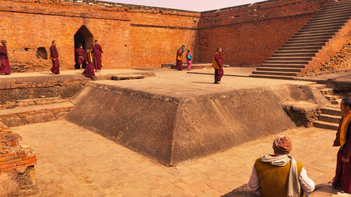ASI Discovers Two 1200-Year-Old Miniature Stupas At Nalanda