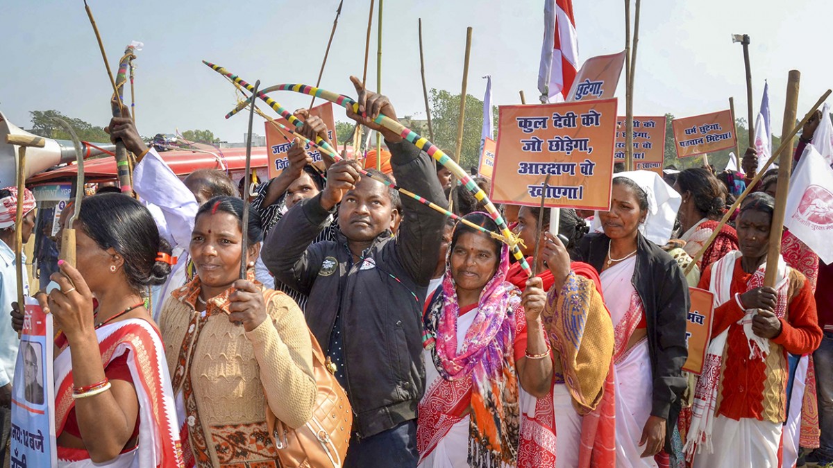 Tribal Bodies Hold Mega Rally For 'Sarna' Code In Jharkhand